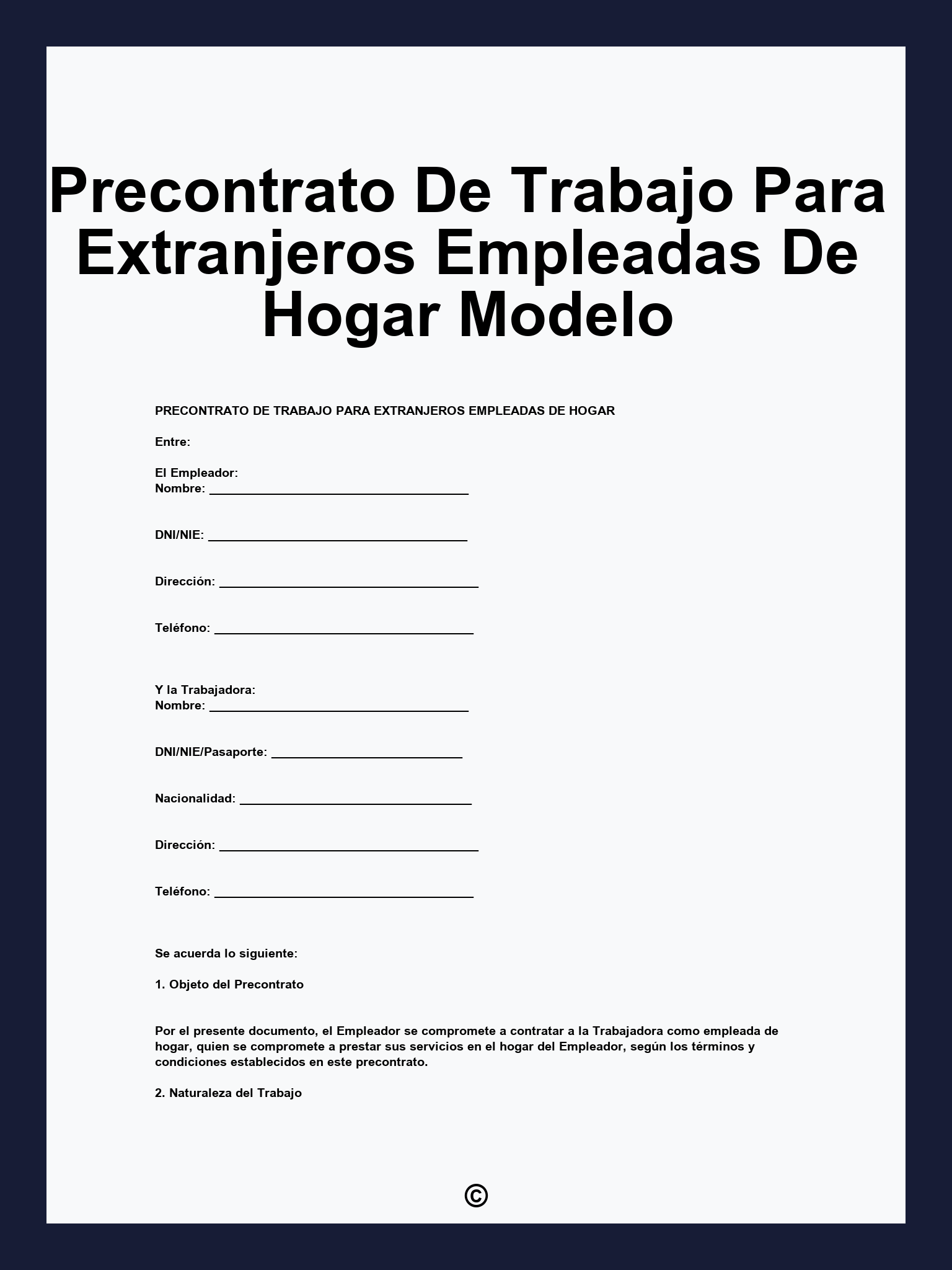 Pre-Contrato De Trabajo _ ¿Qué es un precontrato de trabajo? – KAVDNK